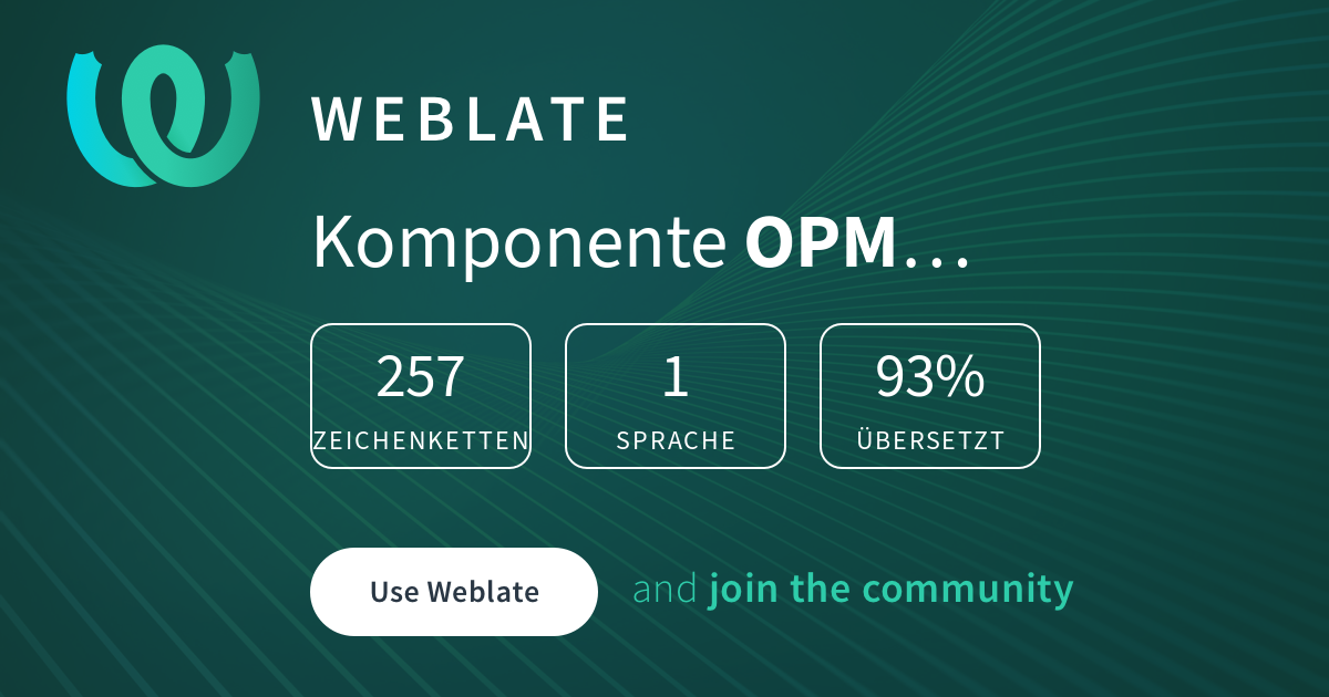 OPM Packages/Survey — German @ OTOBO Translation