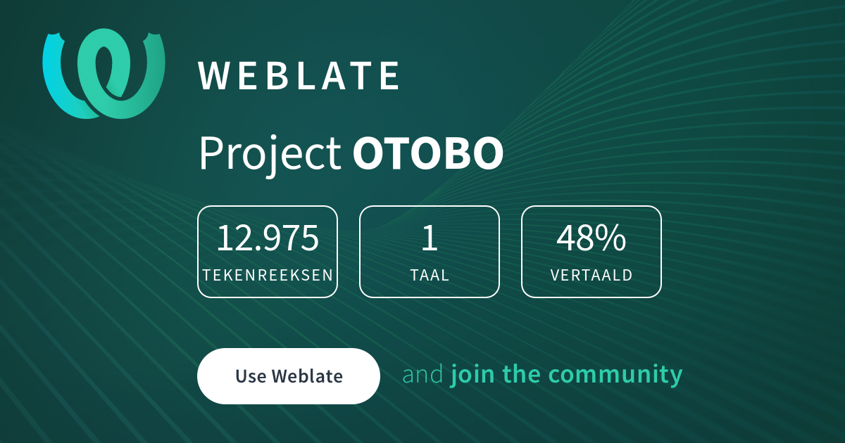OTOBO - Dutch @ OTOBO Translation